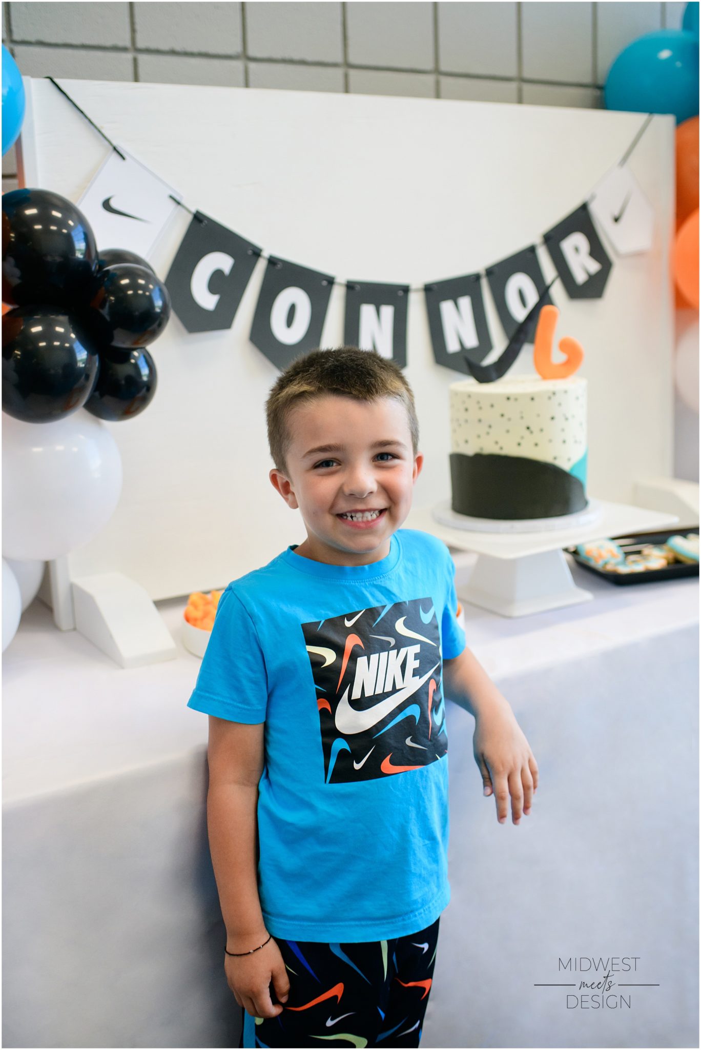 Connor's Nike Themed 6th Birthday Party - midwestmeetsdesign.com