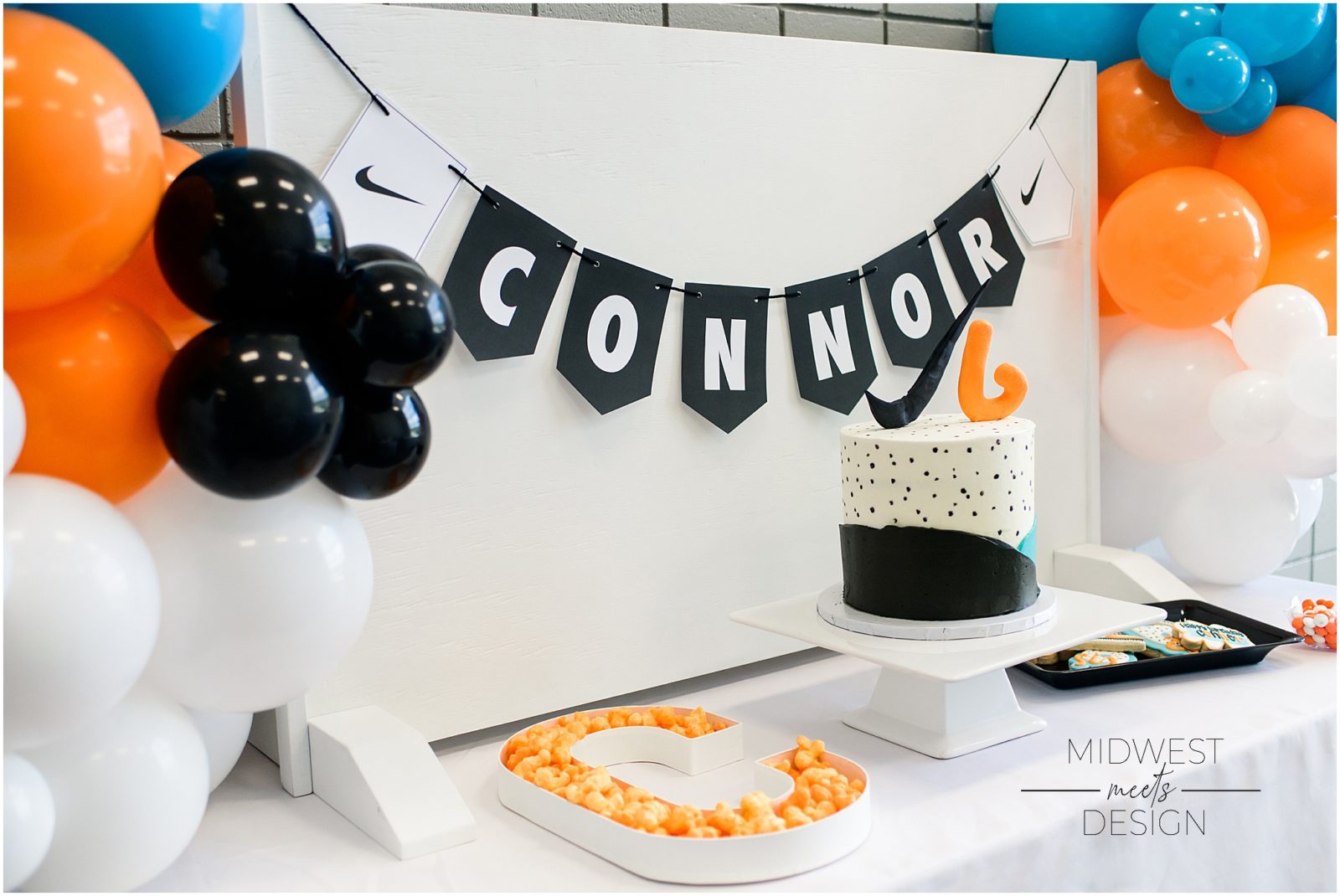Connor's Nike Themed 6th Birthday Party - midwestmeetsdesign.com