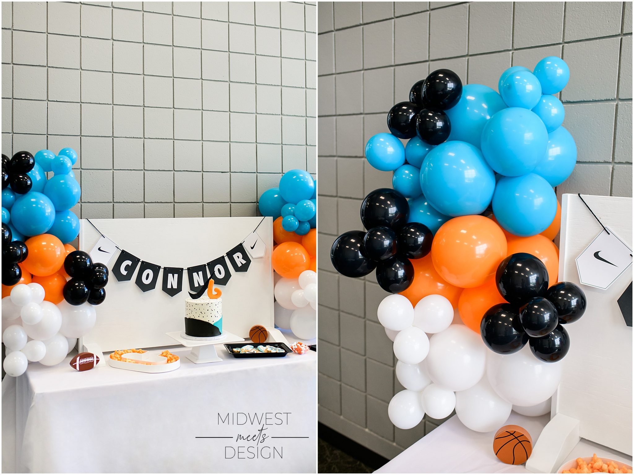 Connor's Nike Themed 6th Birthday Party - midwestmeetsdesign.com