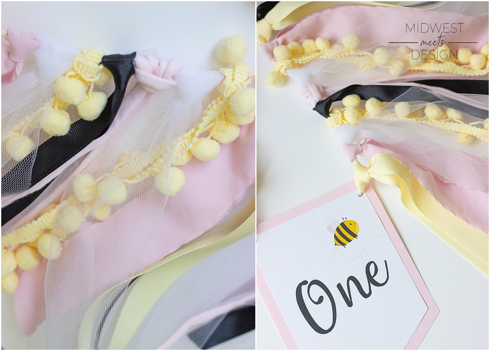 Tessa's Bumble Bee Themed Birthday Party Box - midwestmeetsdesign.com
