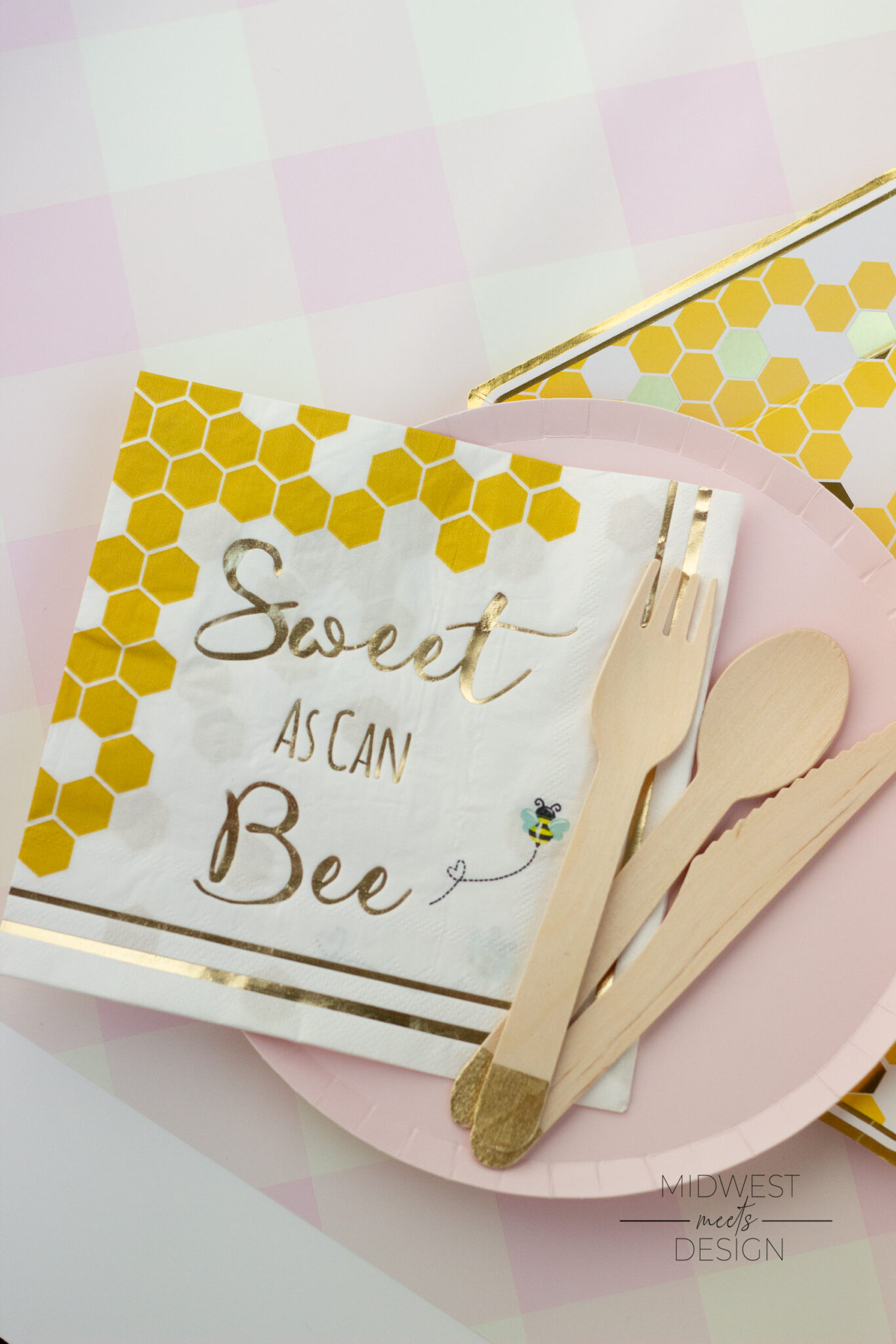 Tessa's Bumble Bee Themed Birthday Party Box - midwestmeetsdesign.com