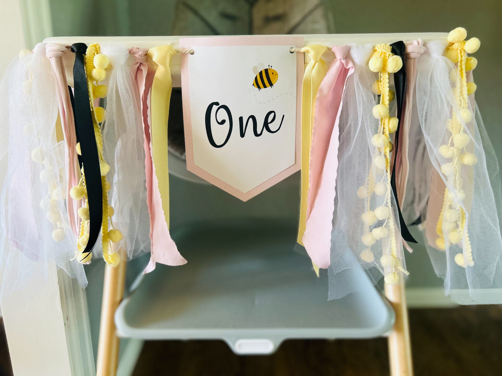 Tessa's Bumble Bee Themed Birthday Party Box - midwestmeetsdesign.com