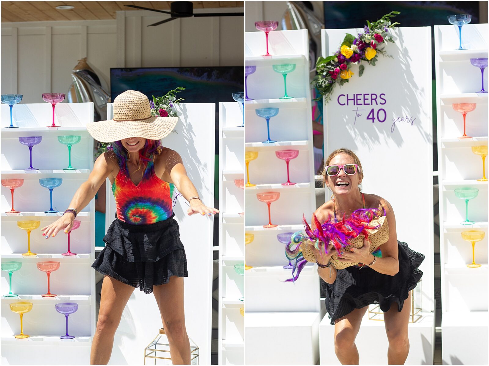 Marcia's Summer 40th Color Themed Birthday Pool Party ...