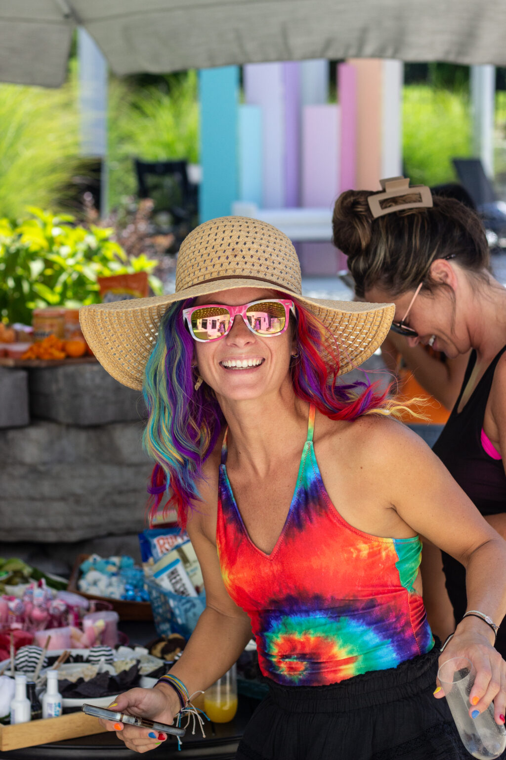 Marcia's Summer 40th Color Themed Birthday Pool Party ...