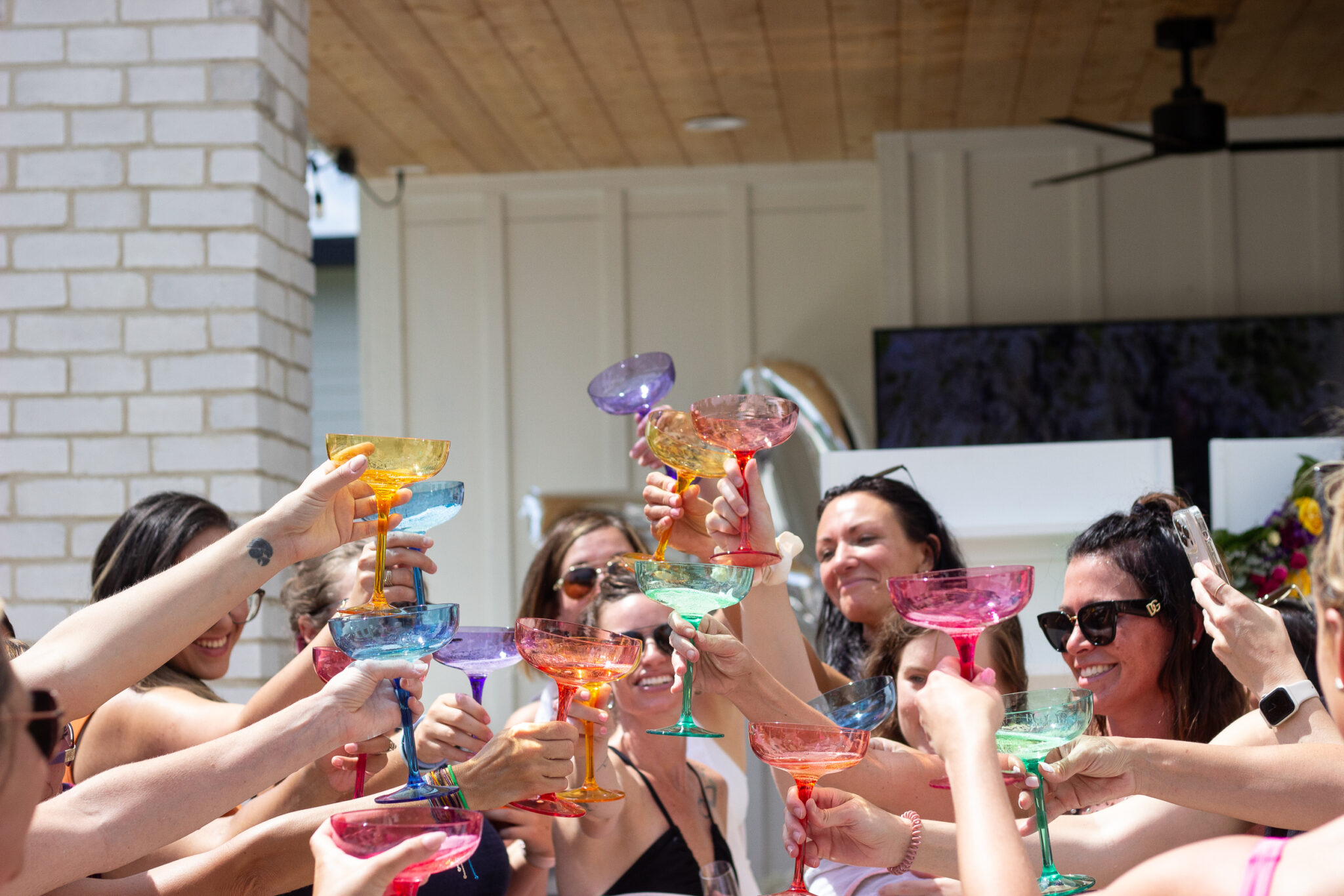 Marcia's Summer 40th Color Themed Birthday Pool Party ...